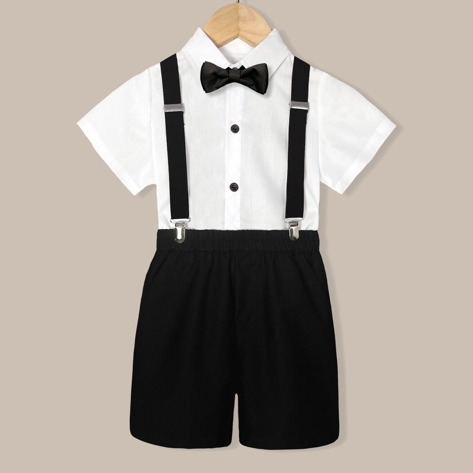 Hbdhejl Outfit Set For Boy Toddler Kids Summer British Style Short ...