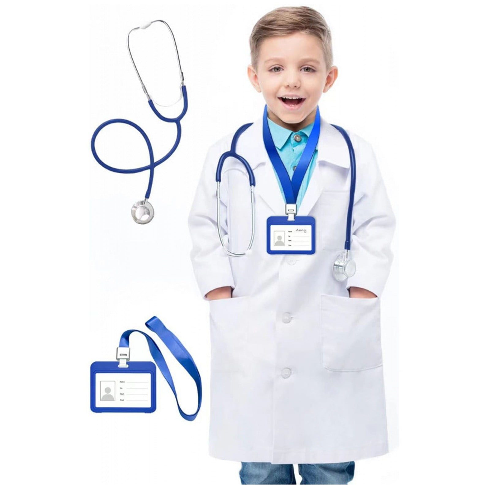 Hbdhejl Outfit Set For Boy Toddler Children White Lab Coat Baby Doctors ...