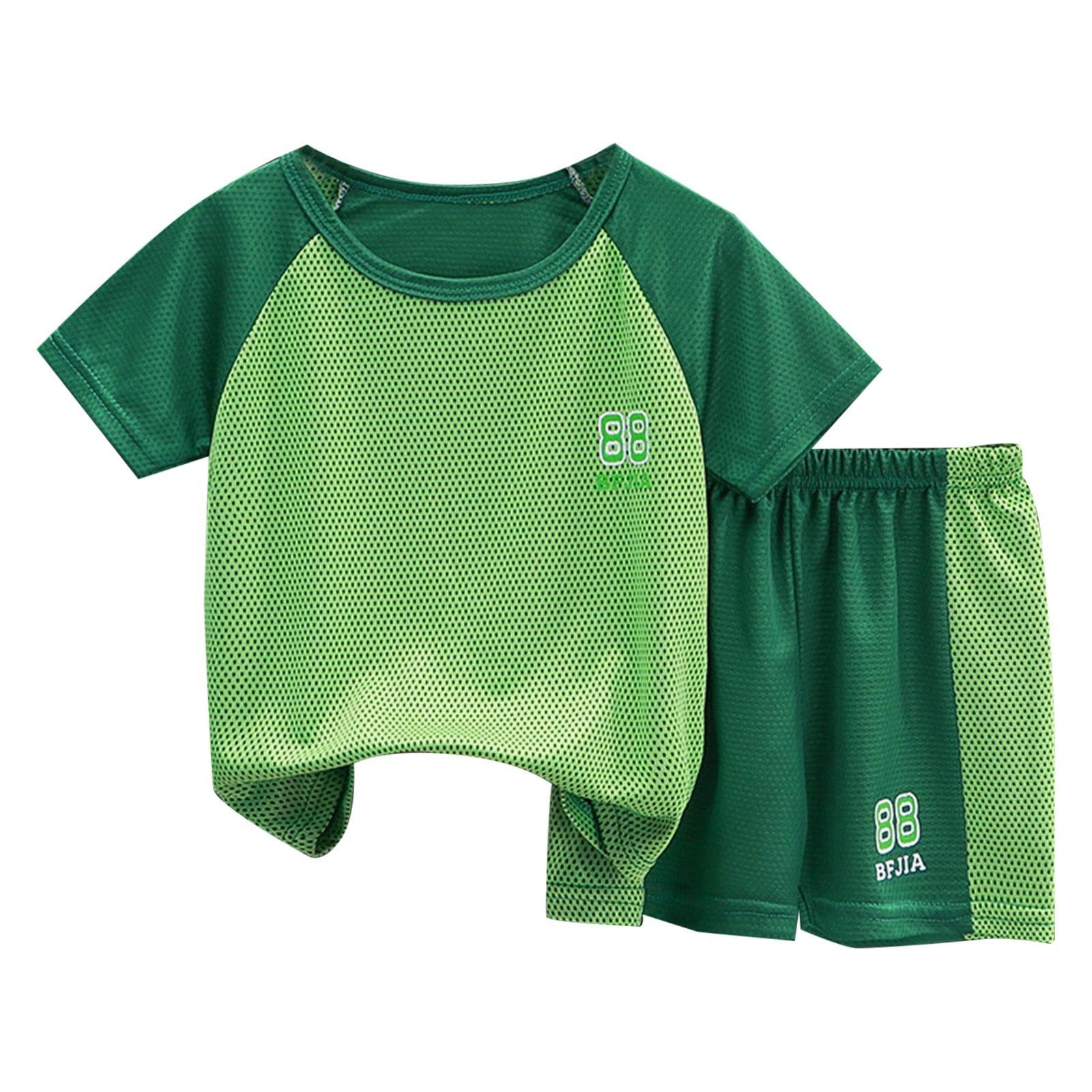 Bysome Outfit Set For Kids Summer Short Sleeved Shorts Tracksuit Boys ...
