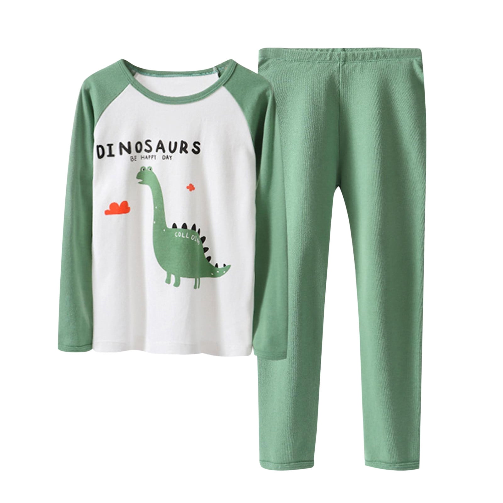 Hbdhejl Outfit Set For Kids Underwear Set Cotton Pajamas Boys Long ...