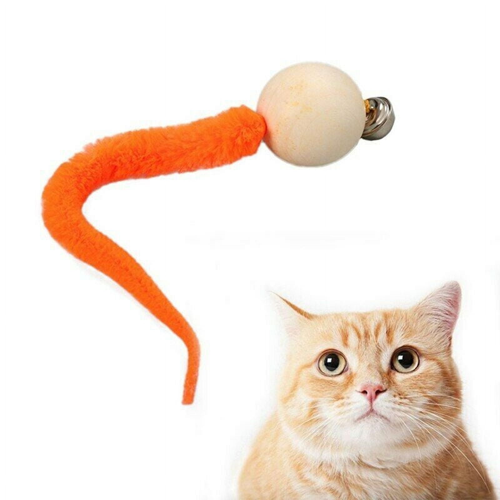 Hbdhejl Pcs For Pet Newest Toy 2024 Wiggly 3 Cat Toy Worm With Bell Pet ...