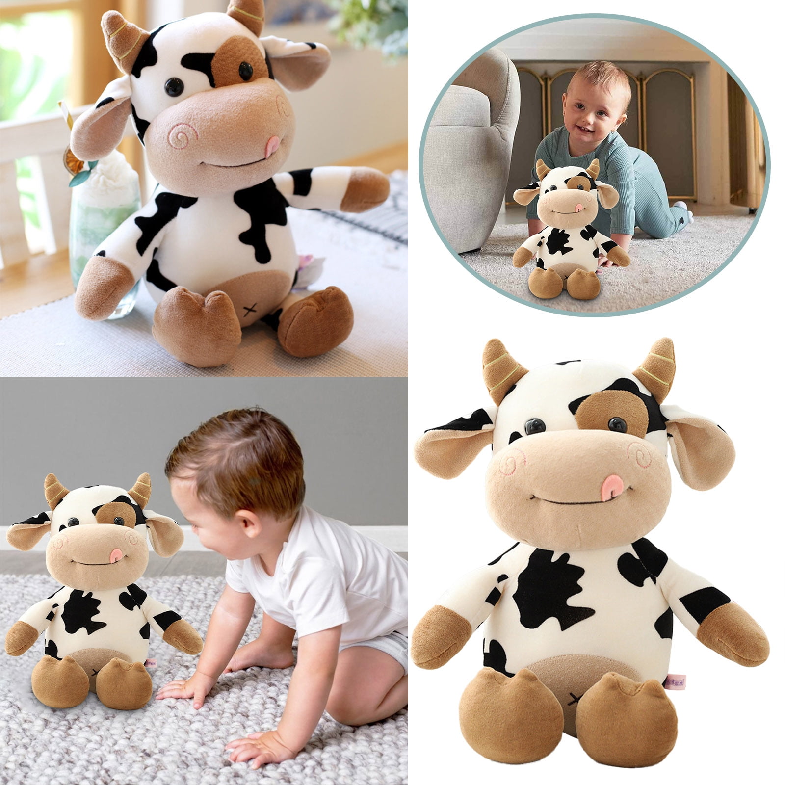 Hbdhejl Plush Toys Gift For Boys Girls Cute Cow Plush Toy - Walmart.com
