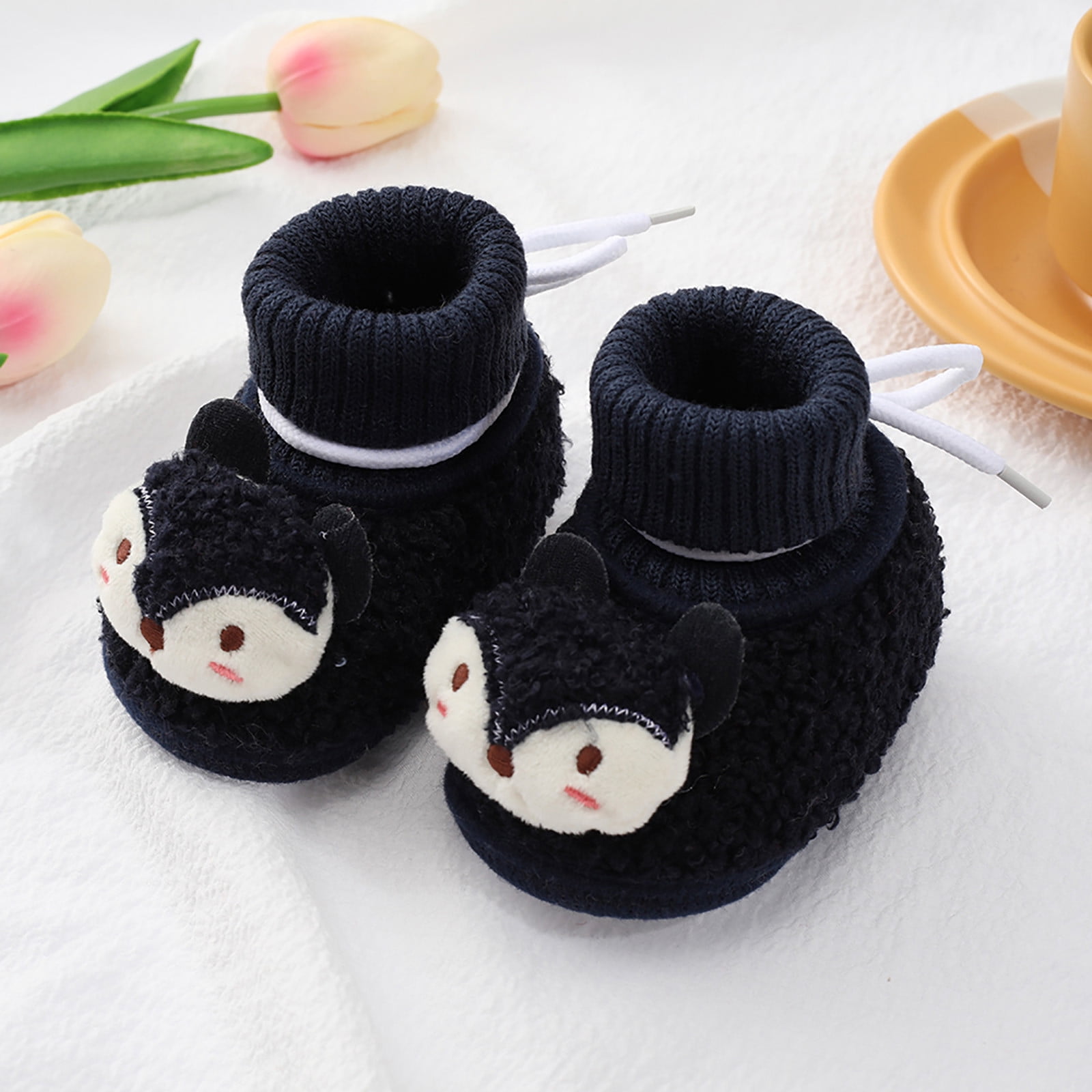 Hbdhejl Toddler Boys Girls Shoes Baby Soft Booties Snow Boots Warming ...