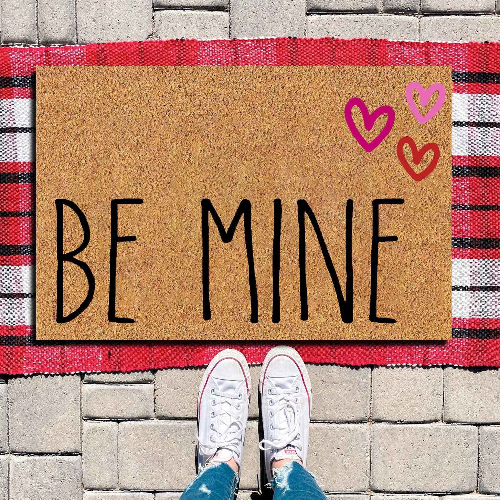 Hbdhejl Valentines Day Door Mat Welcome Front Dooormat Love Heart ...