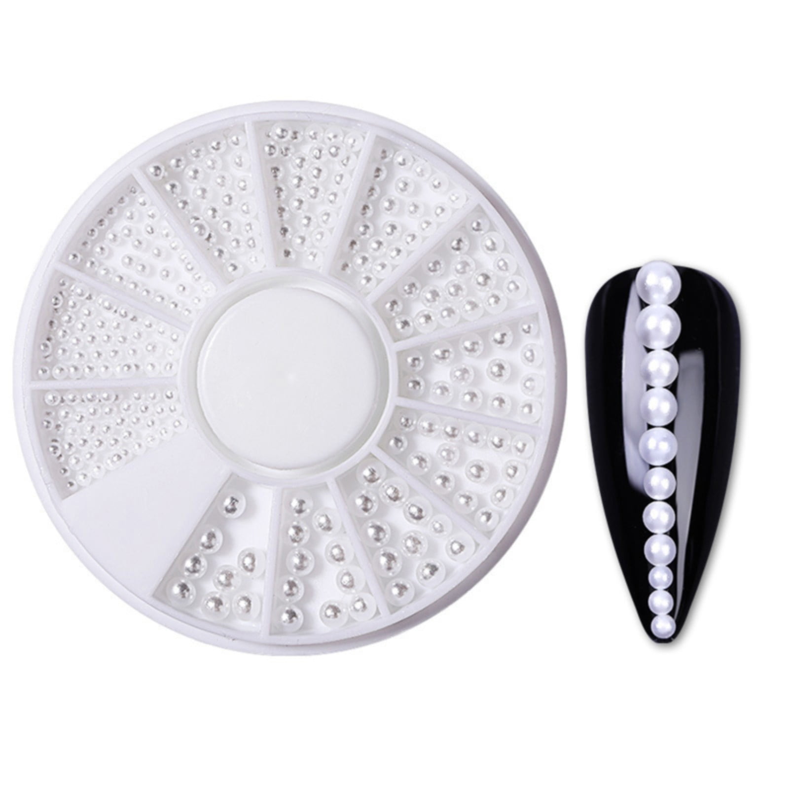 Hbdhejl White Flat Back Pearl Half Round Pearls Beads Satin Luster ...