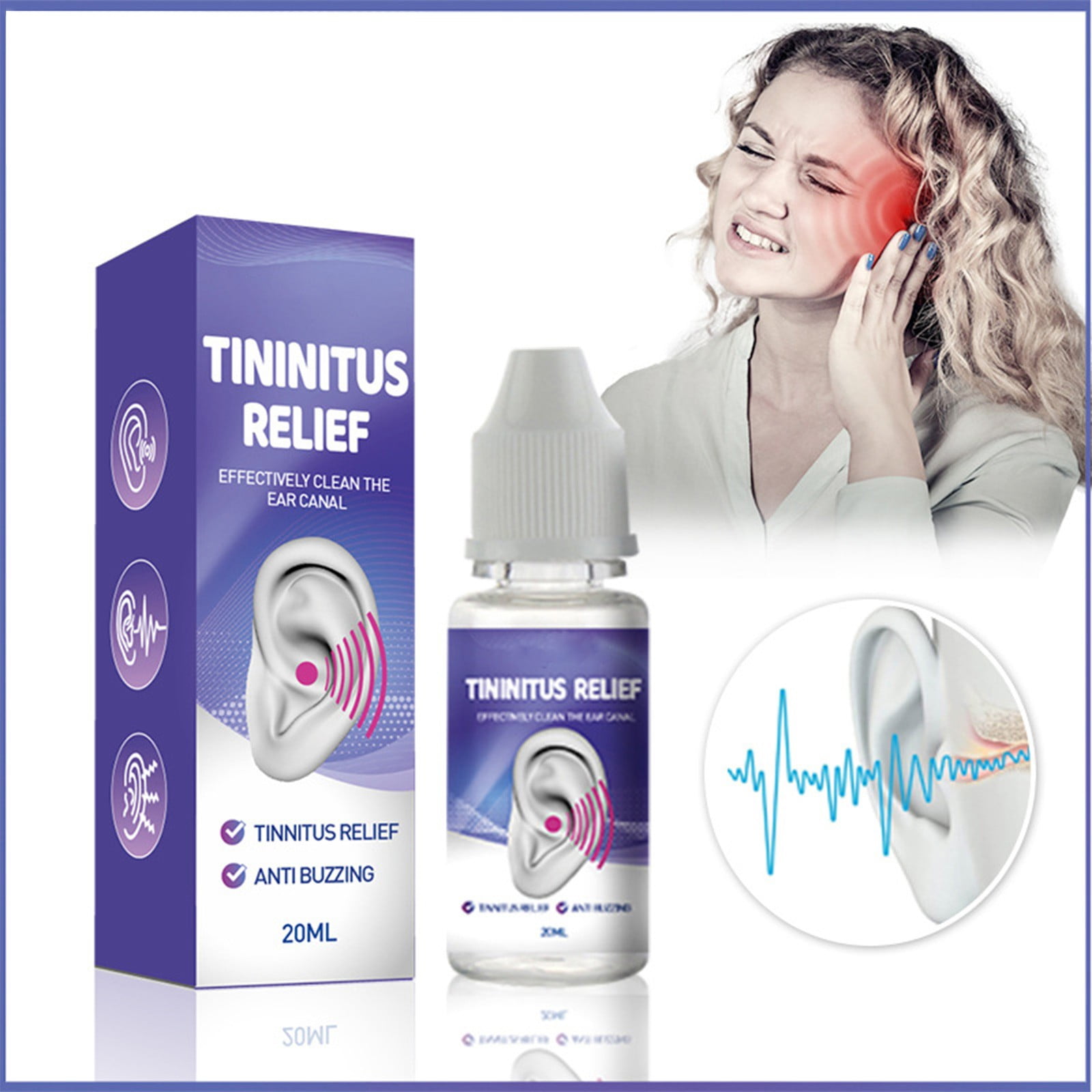 Hbesty Ear Care Drops,Tinnitus Drops for Ringing Ears Reduce Ear Noise ...