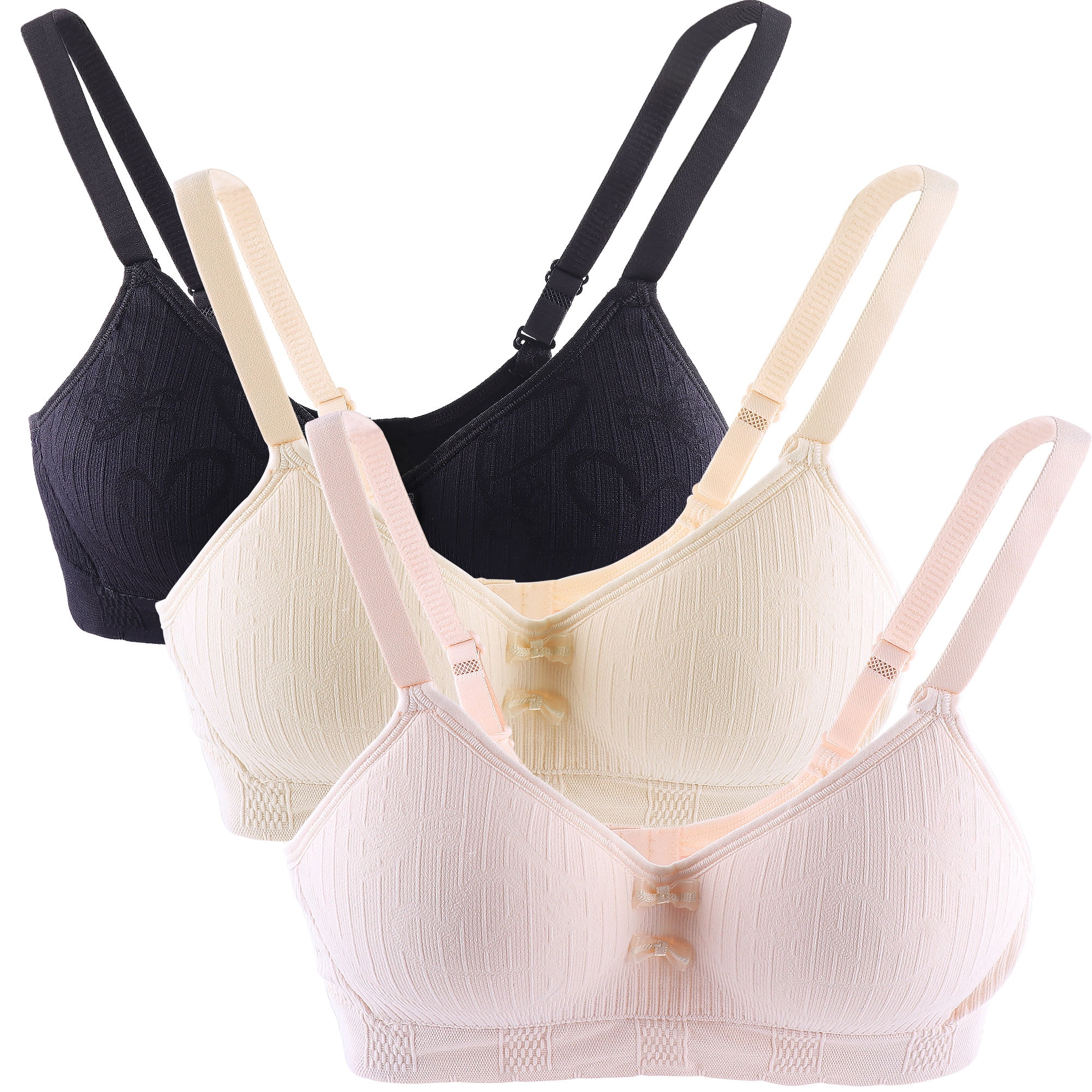 Hbhpov Cotton Girls' Daily Sports Bra, Adjustable Strapless Camisole ...