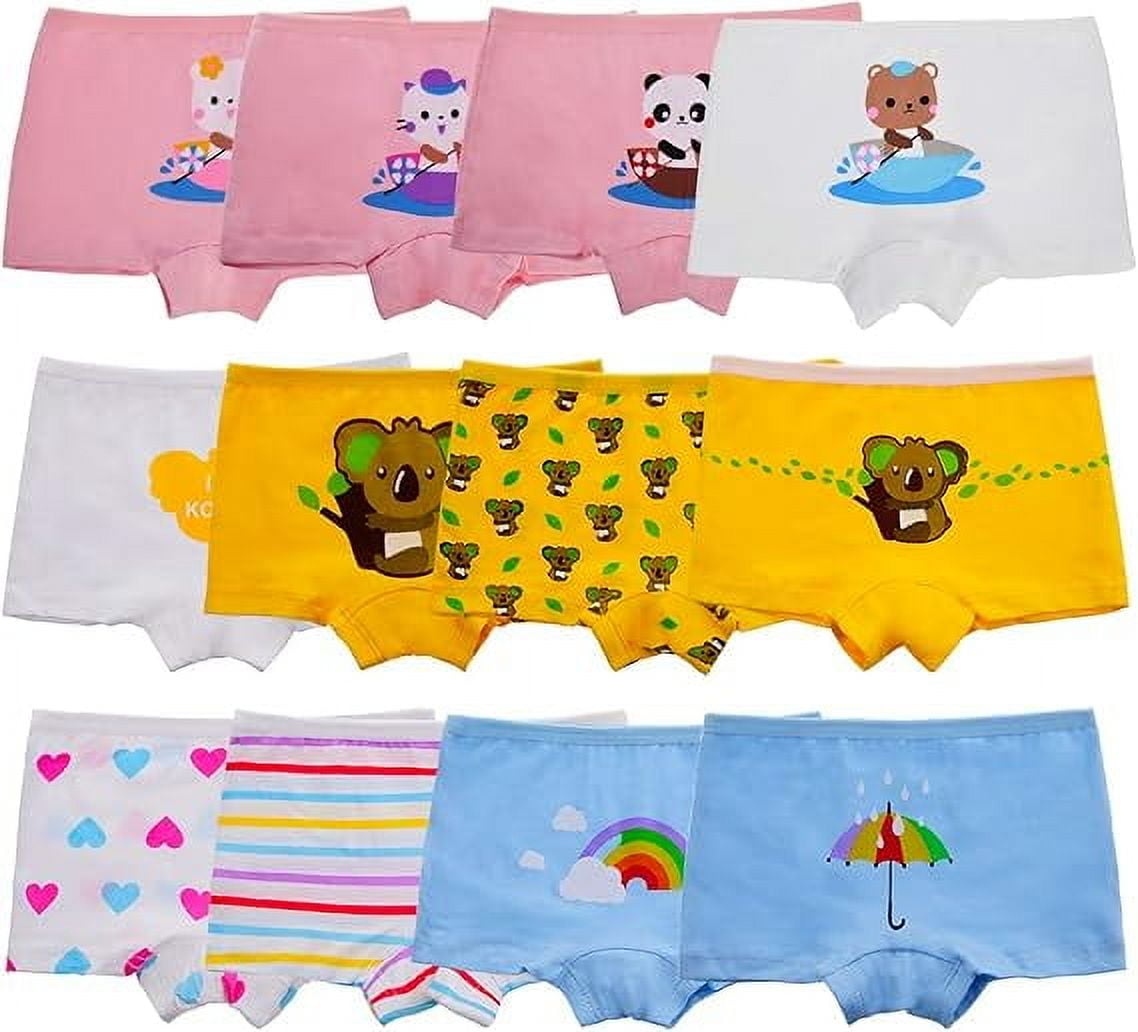 Hbhpov Kids Soft Cotton Knickers Underwear Little Girls Boyshort ...