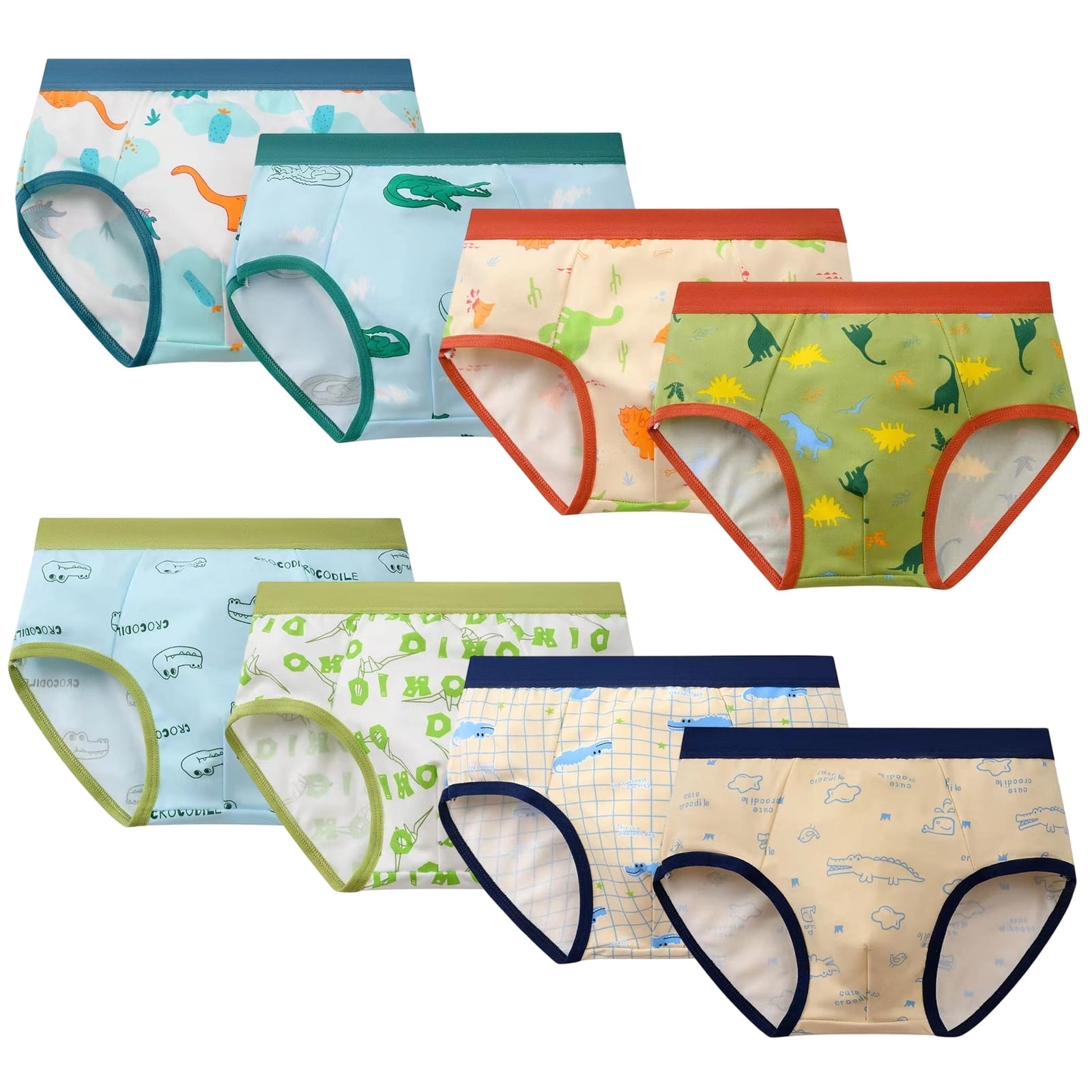 Hbhpov Toddler Boys Underwear, Cotton Briefs, 8 Pack, Sizes 3T-10T - Walmart.com