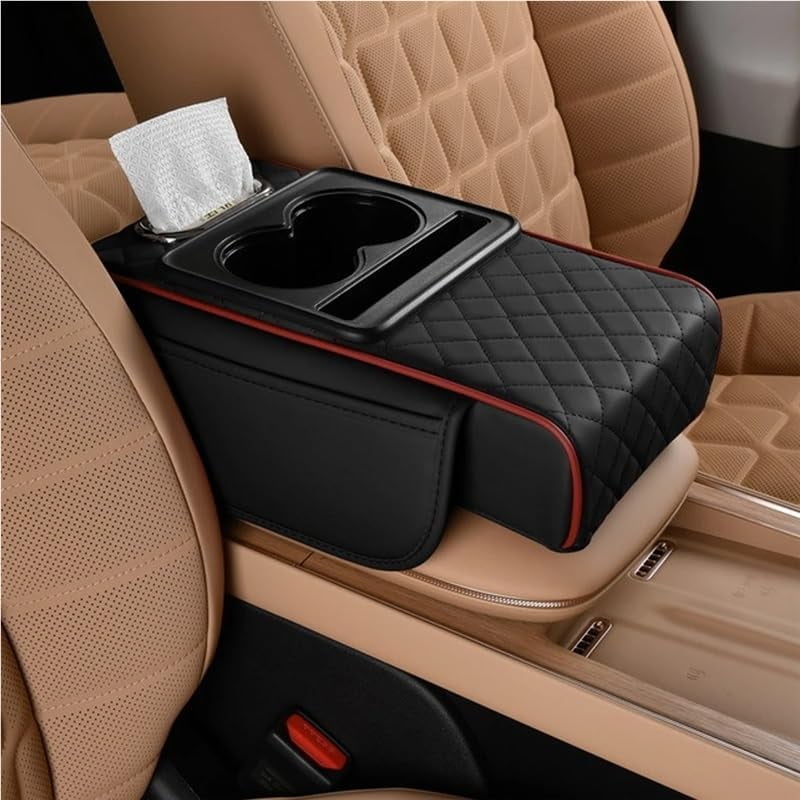 Hbtdoern Car Armrest Cover Thicken Height Pad Arm Rest Cushion with ...