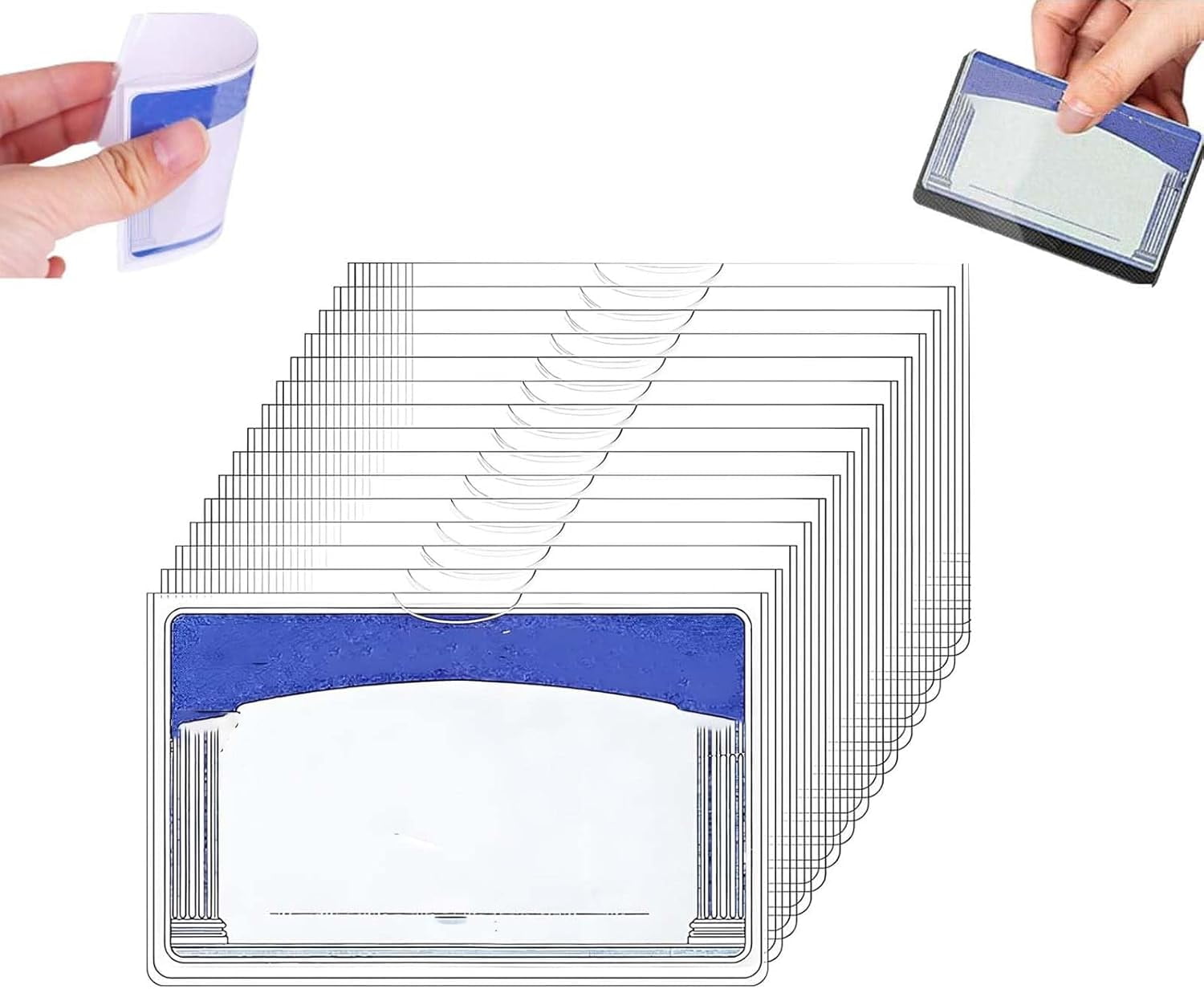 Hbtdoern Card Sleeves, Card Protector Sleeves, Pack Clear PVC Water ...
