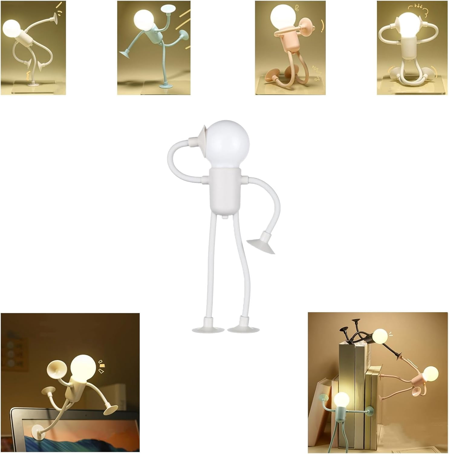 Hbtdoern Changeable Shape Sportsman LED Lamp, Poseable Figure Night ...