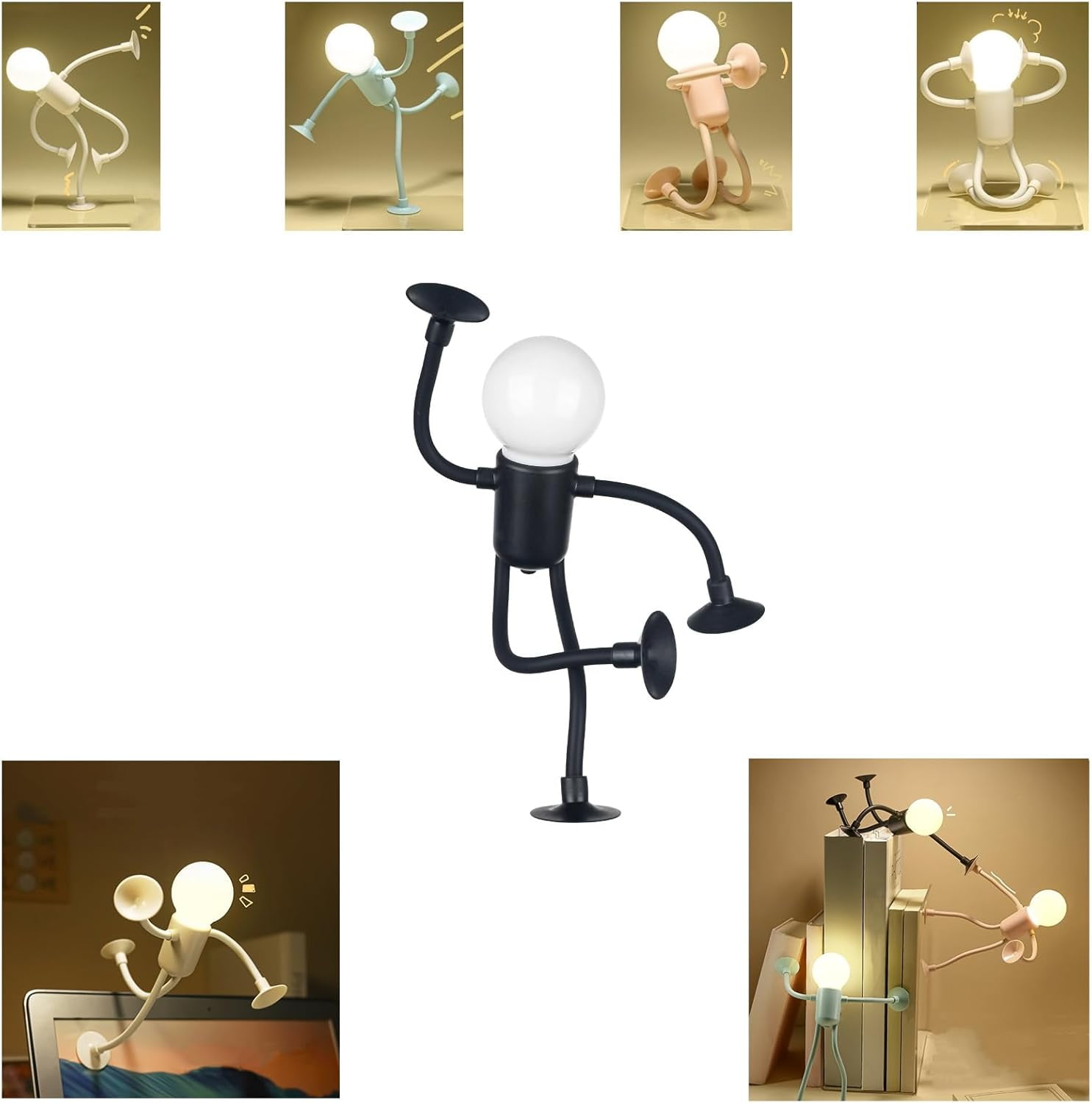 Hbtdoern Changeable Shape Sportsman LED Lamp, Poseable Figure Night ...