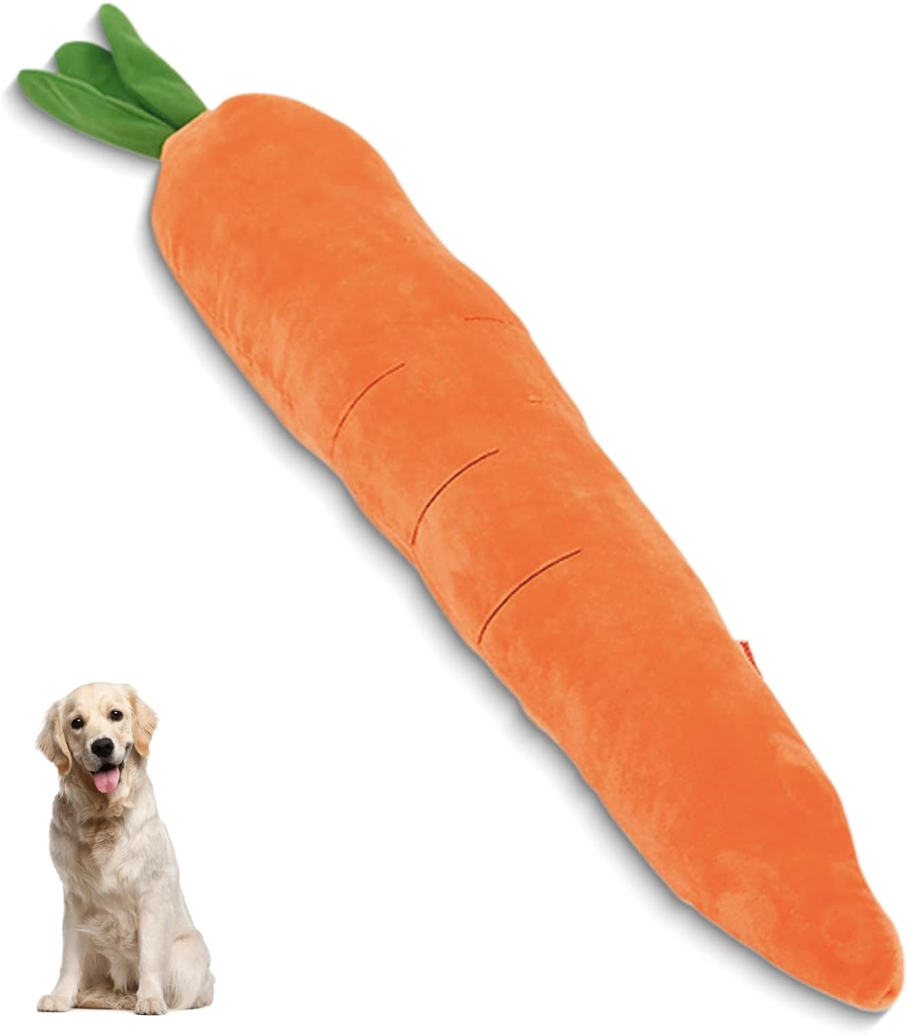 Hbtdoern Giant Carrot Dog Toy, The Mellow Dog Calming Carrot, Calming ...