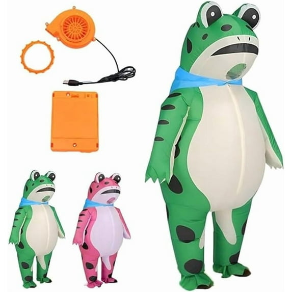 Hbtdoern Inflatable Frog Costume, Funny Full Body Inflatable Frog ...