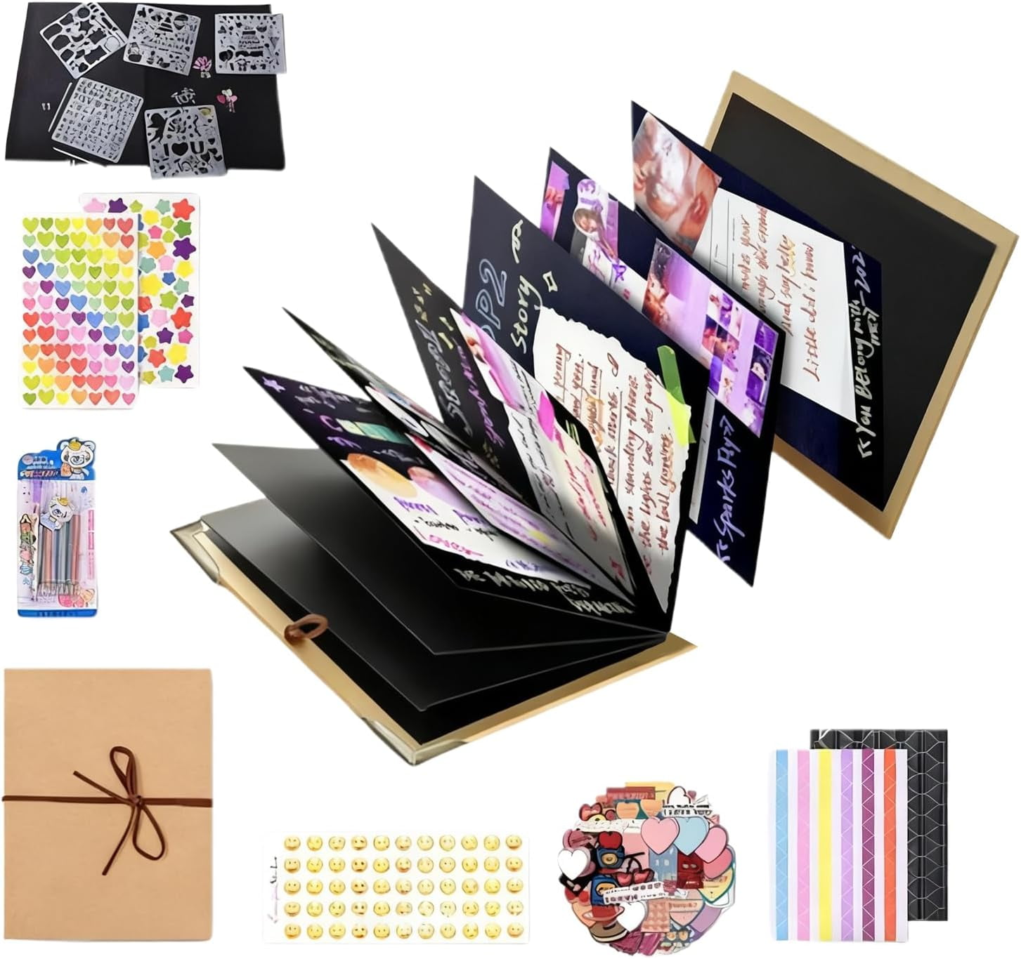 Hbtdoern The Memory Keeper 99 Inch Accordion Scrapbook Album ...