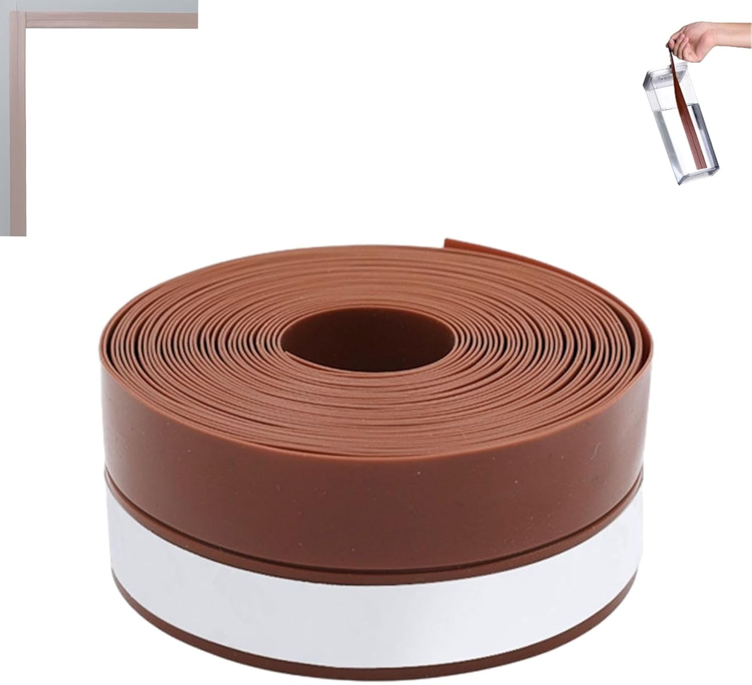 Hbtdoern Weather Stripping Door Seal Strip, Self-Adhesive Weather ...