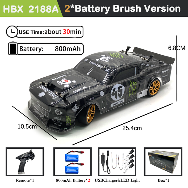Hbx 2188a 1/18 4-wheel drive rc car professional adult drift model car ...
