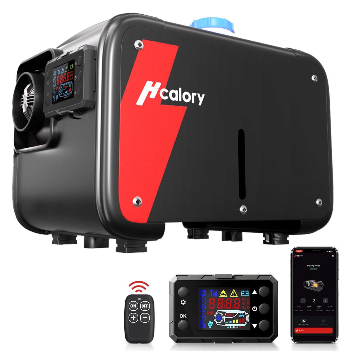 Hcalory Diesel Air Heater 8KW All in one Adjustable Parking Heater, 12V ...