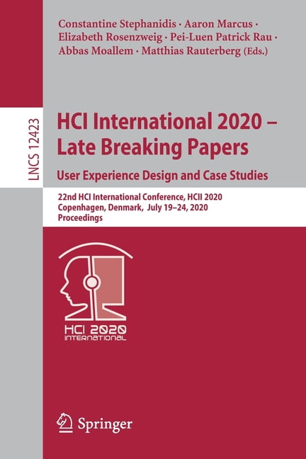 Hci International 2020 - Late Breaking Papers: User Experience Design ...