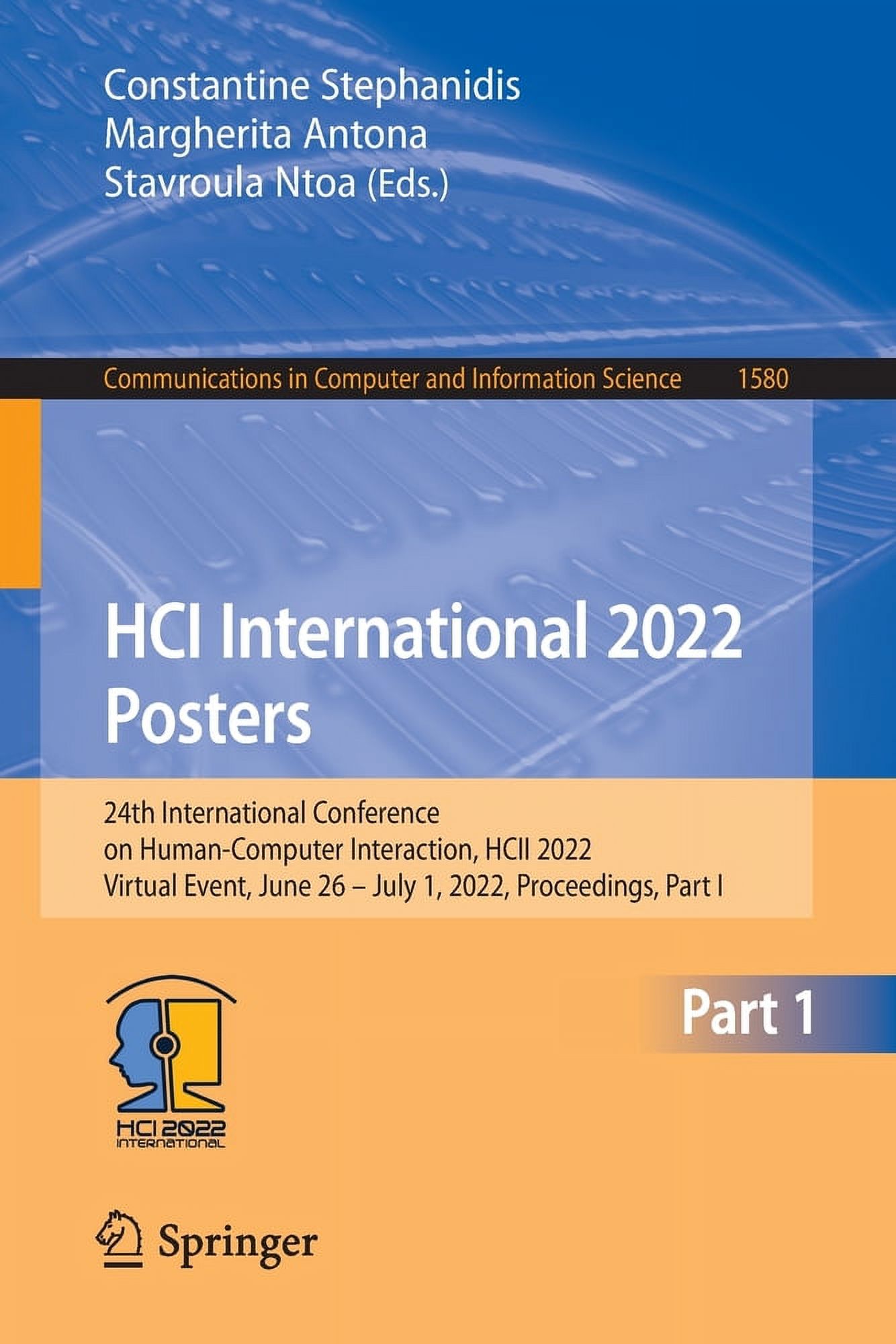 Pre-Owned Hci International 2022 Posters: 24th International Conference ...