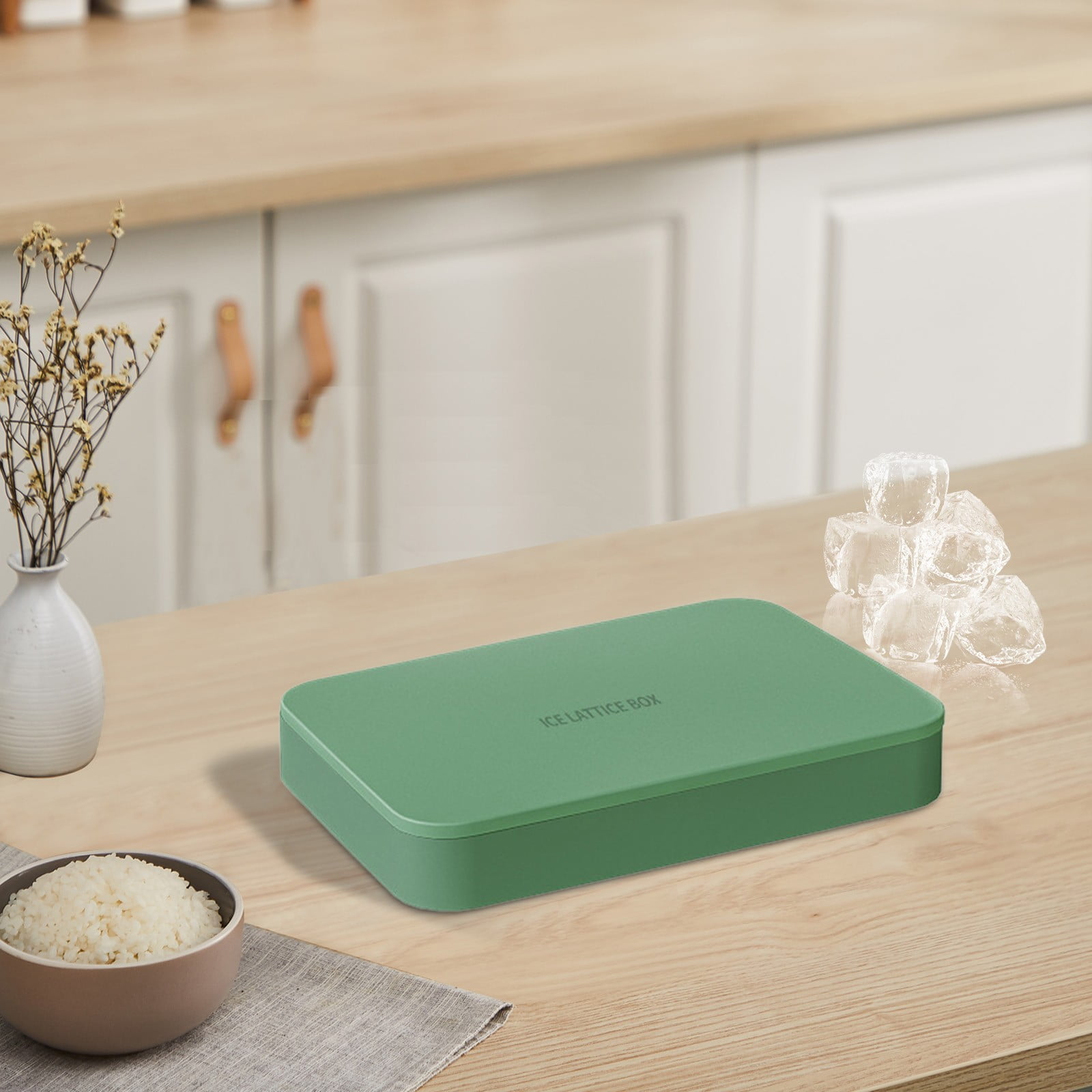 Hcnuuo Ice Cube Tray Ice Lattice Ice Block Box Silicone Ice Lattice Ice ...