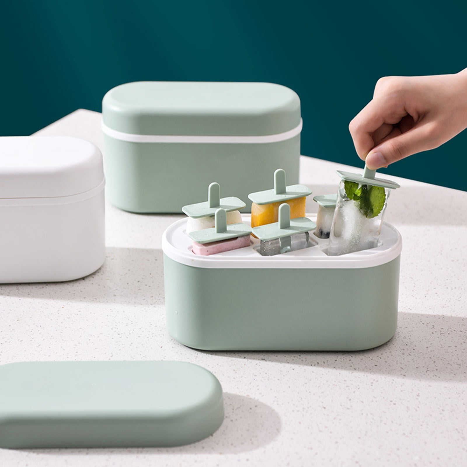 Hcnuuo Popsicle Molds Popsicle Box Household Make Popsicle Popsicle Ice ...