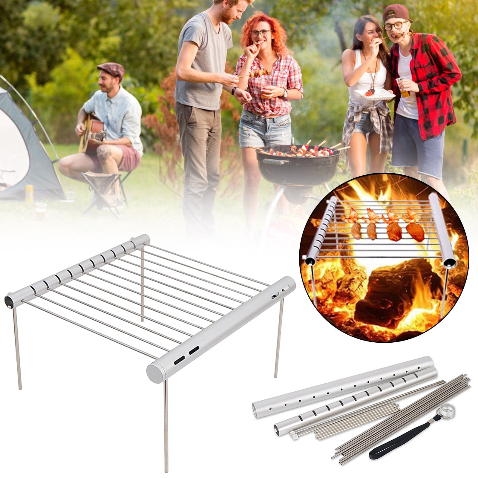 Hcnuuo Price Drop Alert! For Grill Portable Outdoor Picnics Grill ...