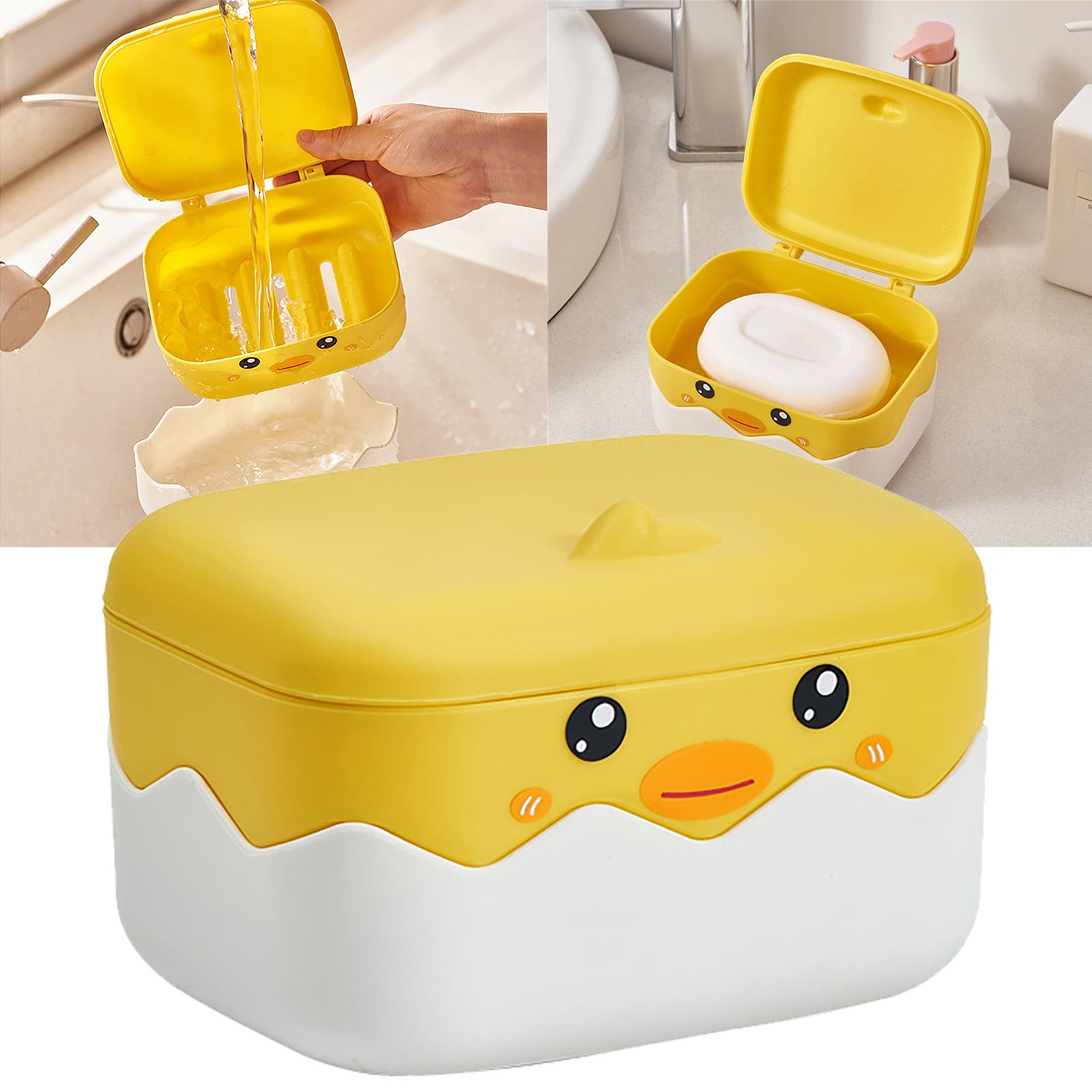 Hcnuuo Pro Chef's Choice Soap Box With Lid For No Water Accumulation No ...