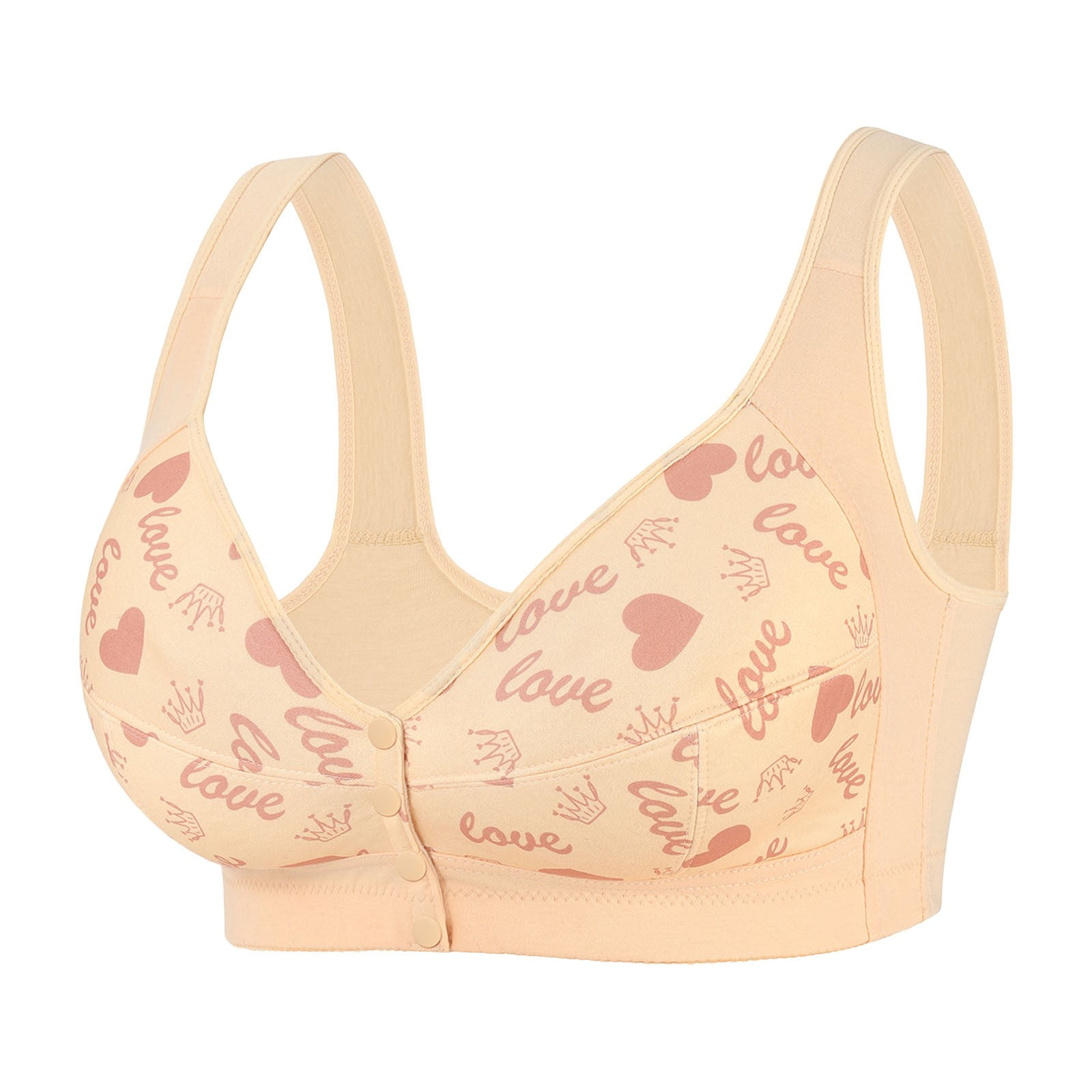 Hcnuuo Wireless Bra Front Closure Breathable Comfortable Convenient No ...