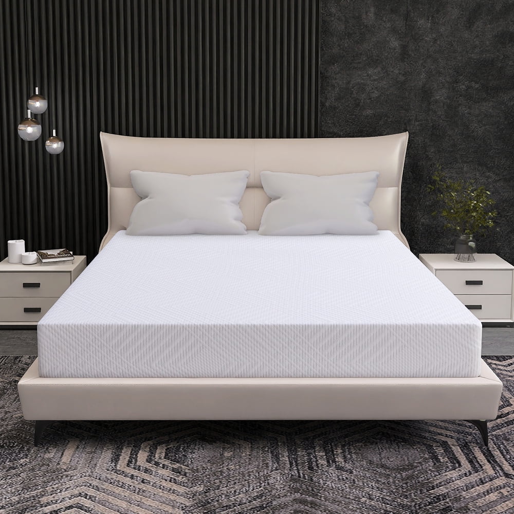 Hcore Ego White 6 inch Memory Foam Mattress, Full Size Mattress in a ...
