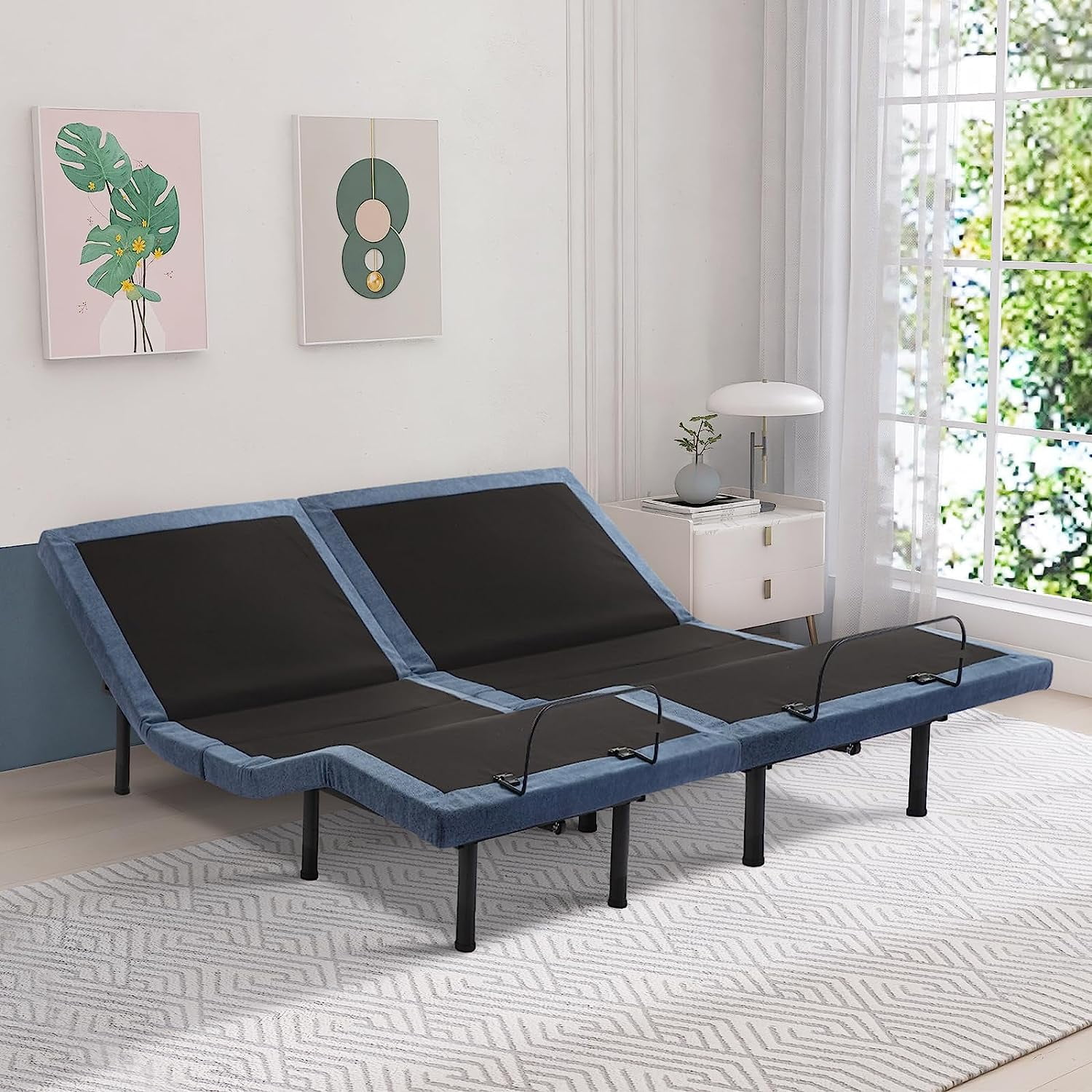 Hcore Electric Adjustable Bed Frame,Ergonomic Adjustable Bed Base with ...