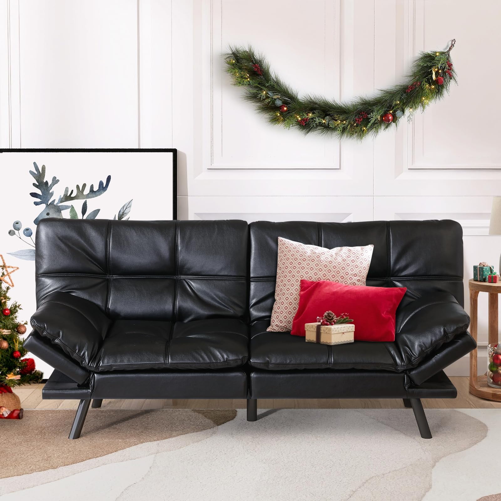 Hcore Multifunctional Futon Sofa Bed,Convertible Sleeper Futon Couch ...