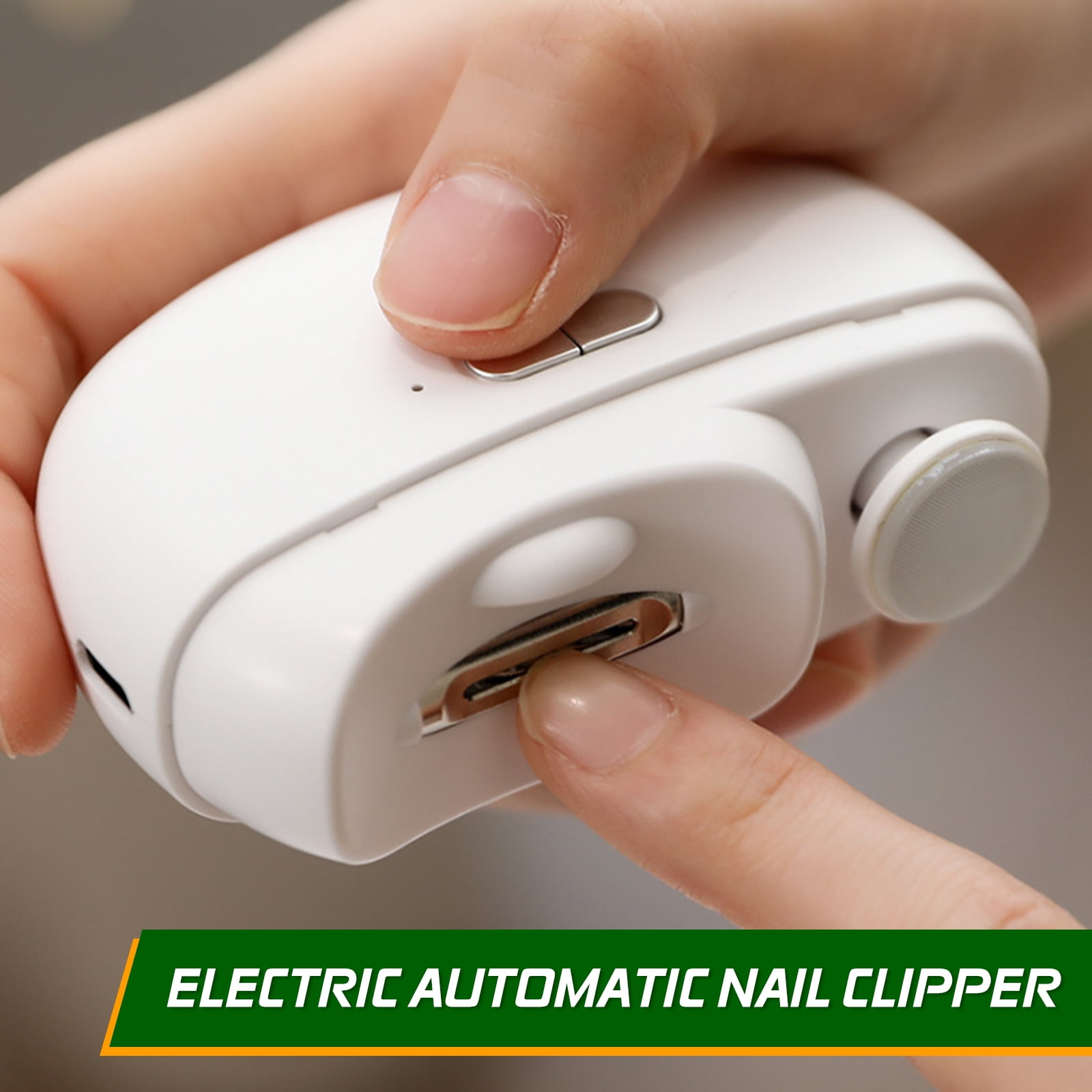 Hcqxnsl Electric Nail Clipper: Automatic, USB Rechargeable Trimmer with ...