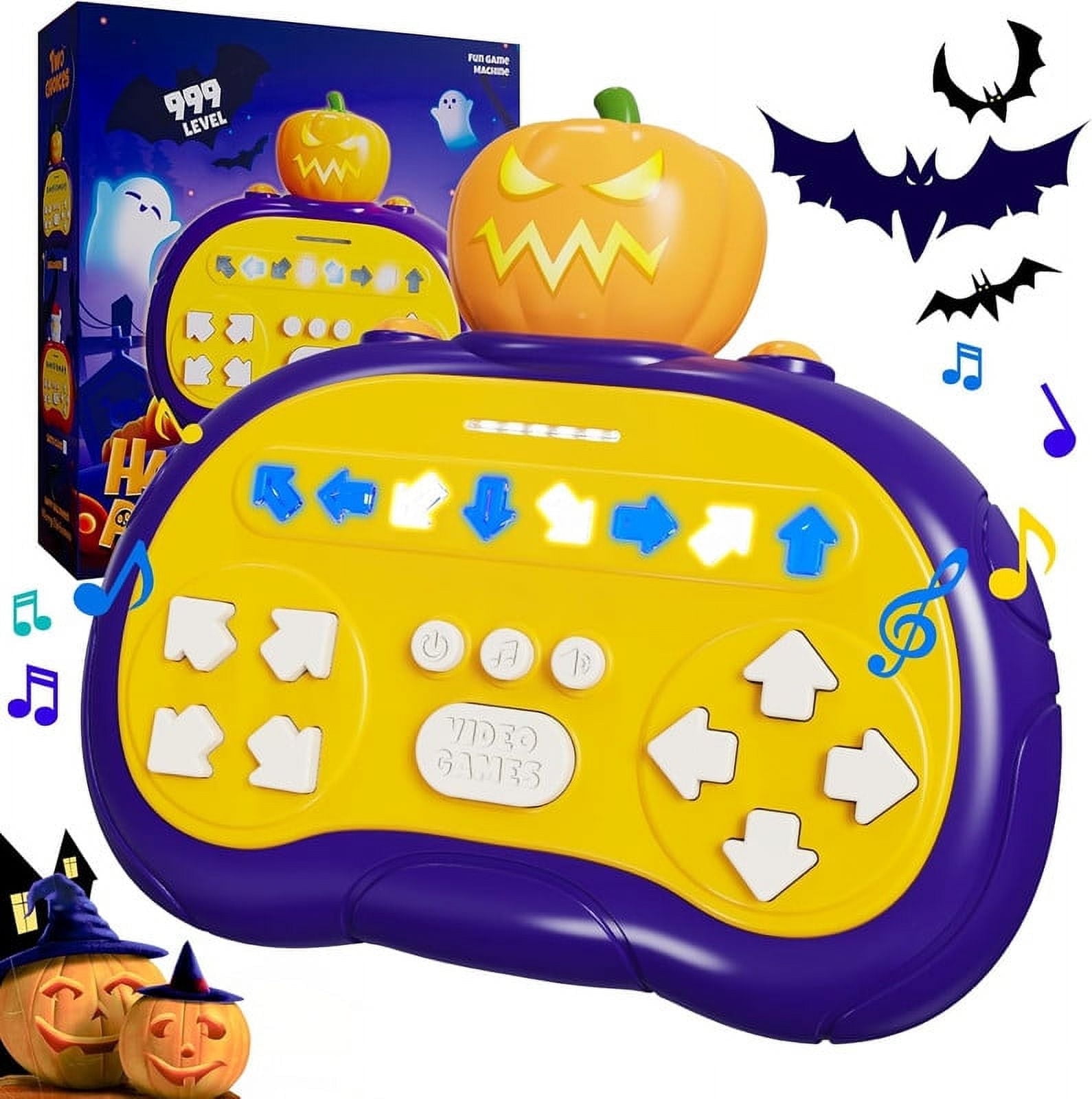 HCUSUS Push Halloween Game Console Handheld Pop, Plastic Fidget Sensory ...