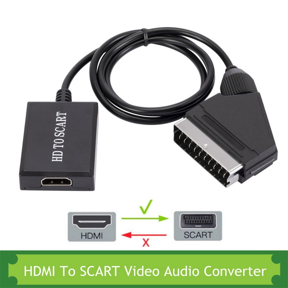 Hd 1080p Hdmi-compatible input to Scart Video Output Audio Converter ...