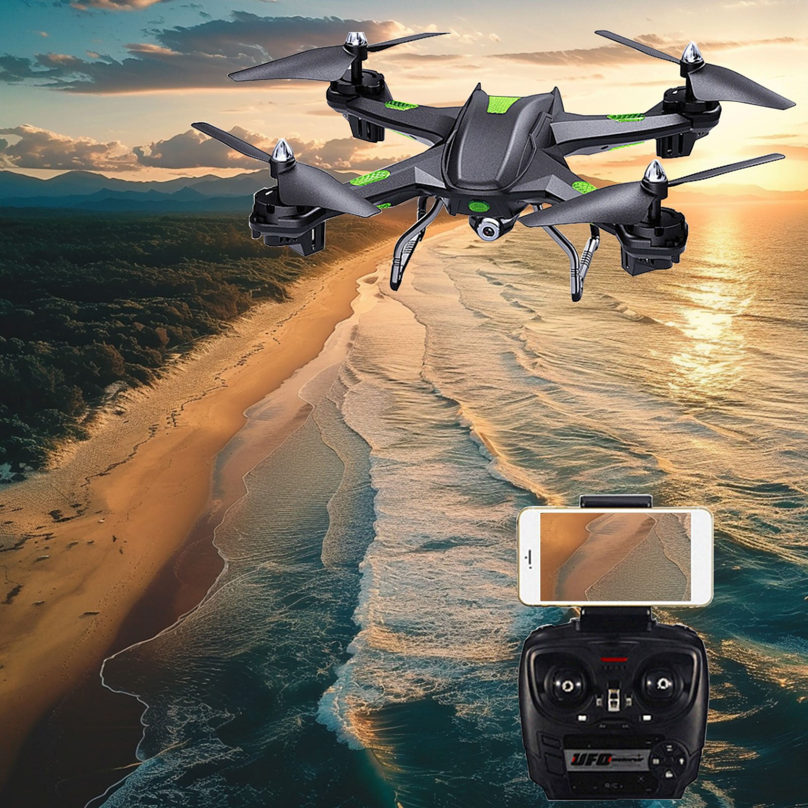 Hd Camera Drone For Kids, Fixed Altitude Quadcopter With Wifi Feedback ...