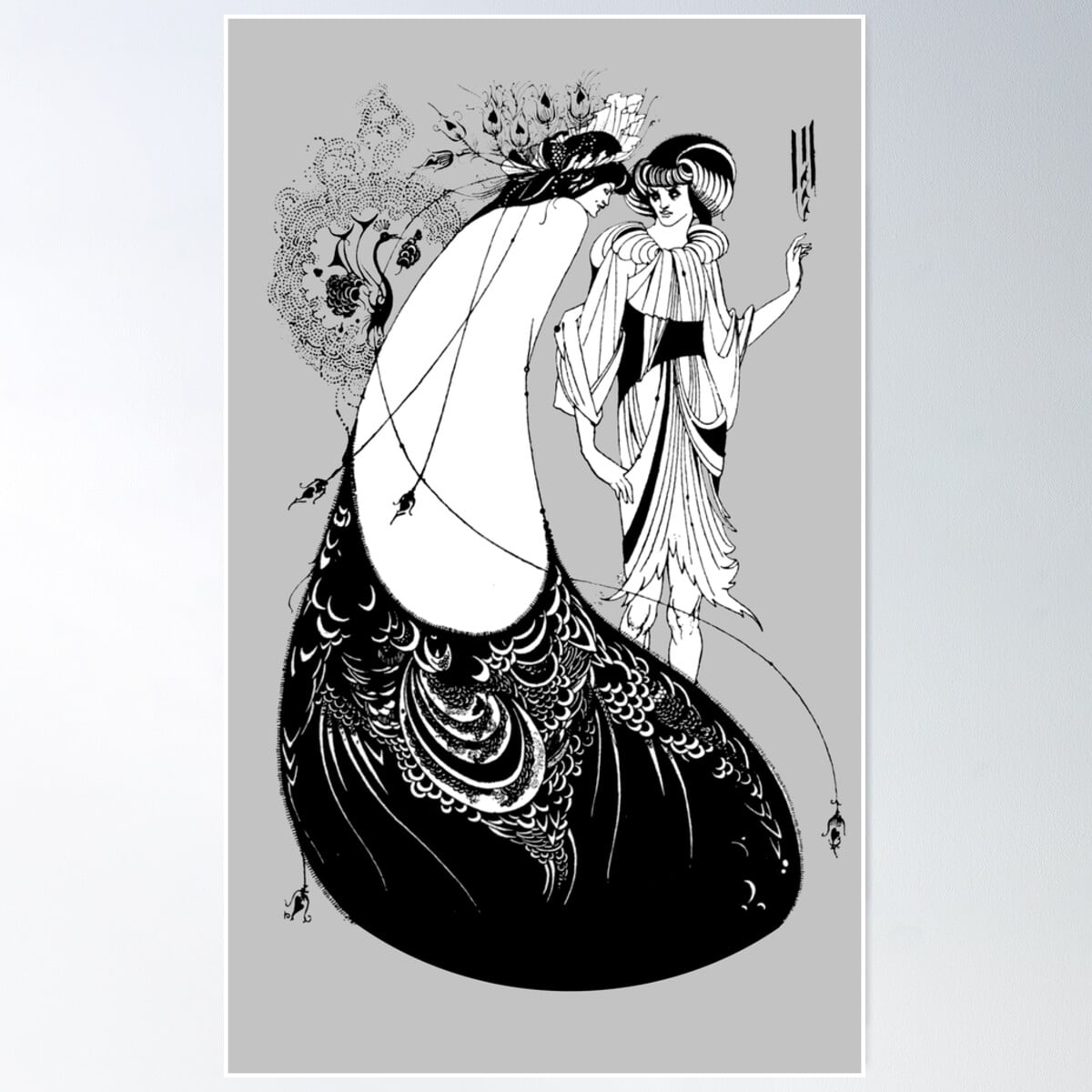 Hd. The Peacock Skirt; From Salomé, By Aubrey Beardsley Poster Wall Art ...