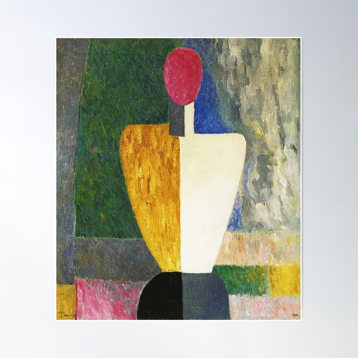 Hd - Torso Figure With A Pink Face, By Kazimir Severinovich Malevich ...