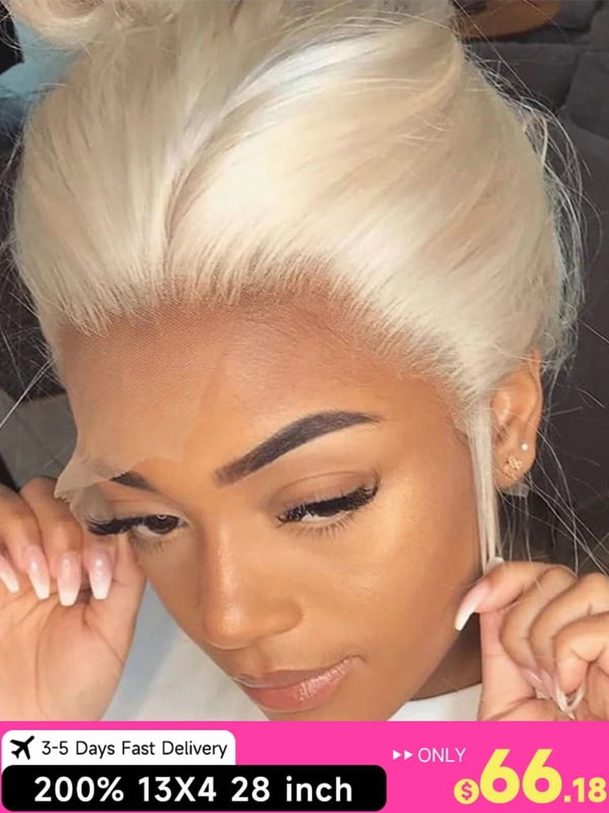 Hd Transparent 613 Blonde 13x4 13x6 360 Lace Front Human Hair Wig Pre ...
