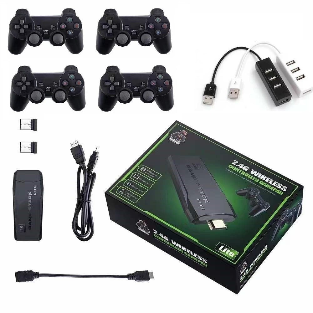 Hd m8 game console HDMI home TV game console, wireless controller four ...
