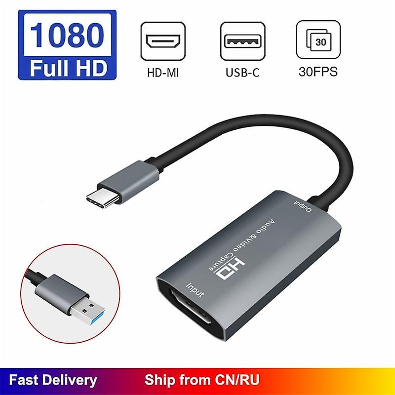 Hd-mi To Usb-c Video Capture Card Hd 1080p Type C To Hd-mi Video ...