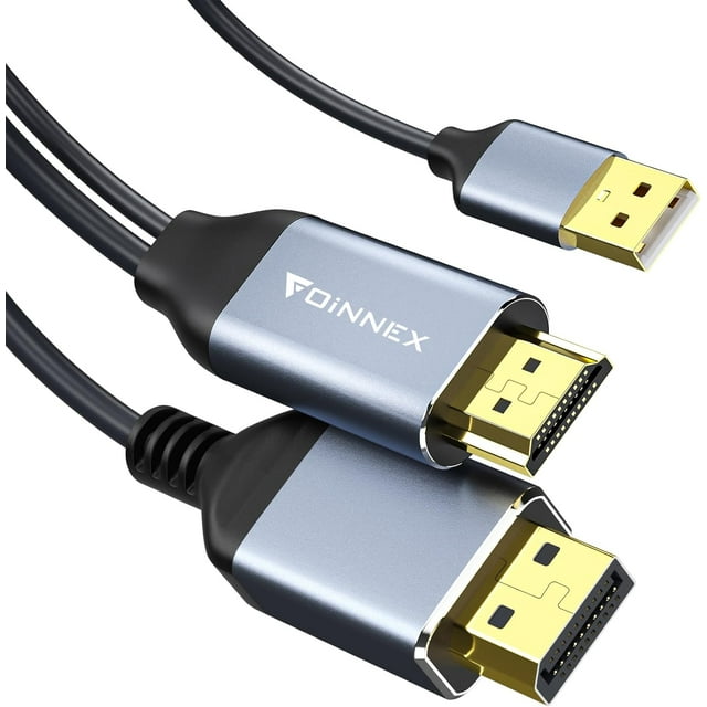 Hdmi To Displayport Cable, 4Ft Hdmi To Dp Cable Adapter Supports 4K ...