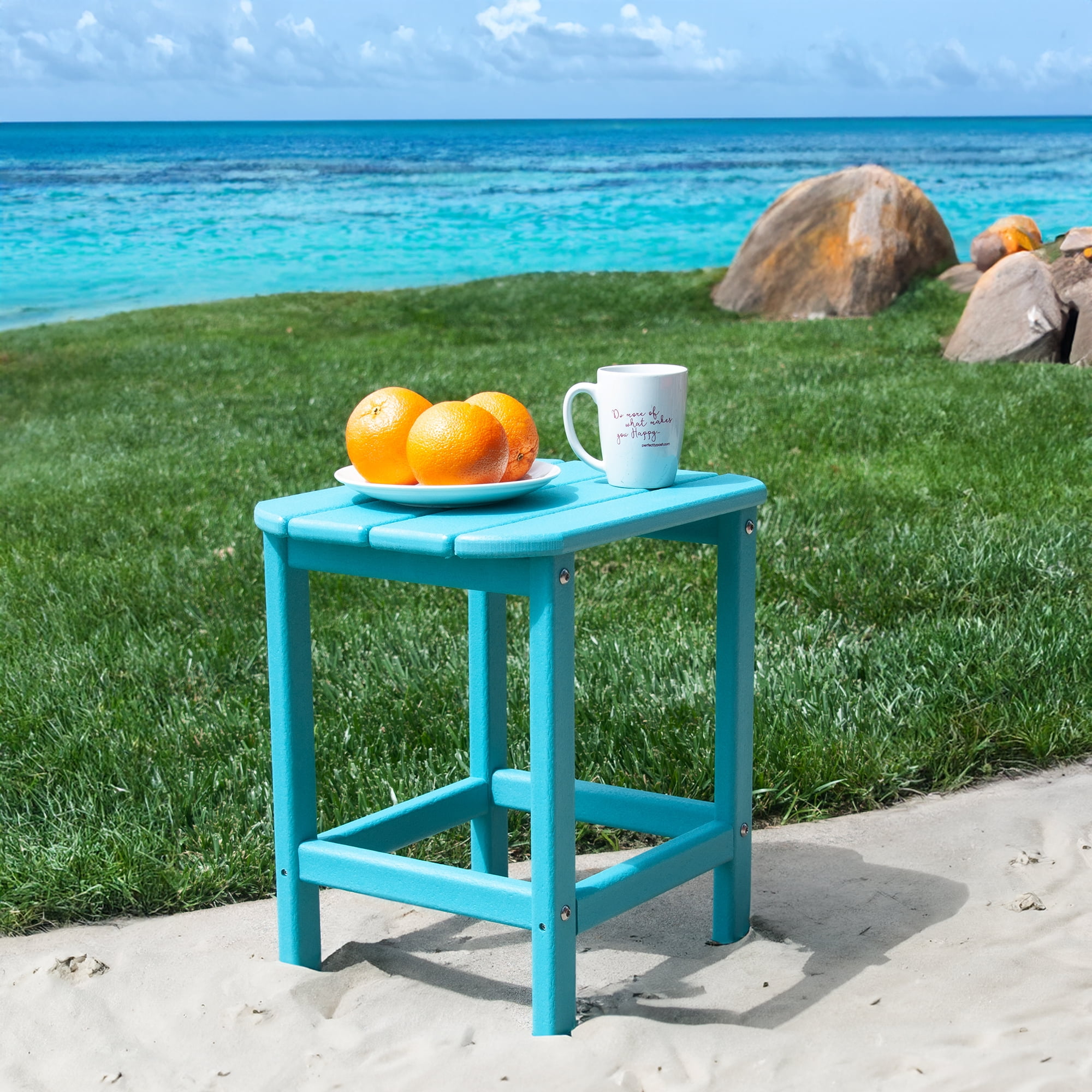 Hdpe Compact Side Table,Perfect for Indoor/Outdoor Use,Ultra Durable ...