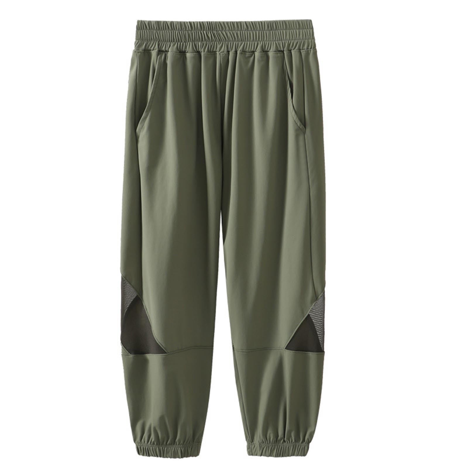 Hduncf Boys Joggers Pants Quick Dry Mesh Splicing Baggy Breathable Kids ...