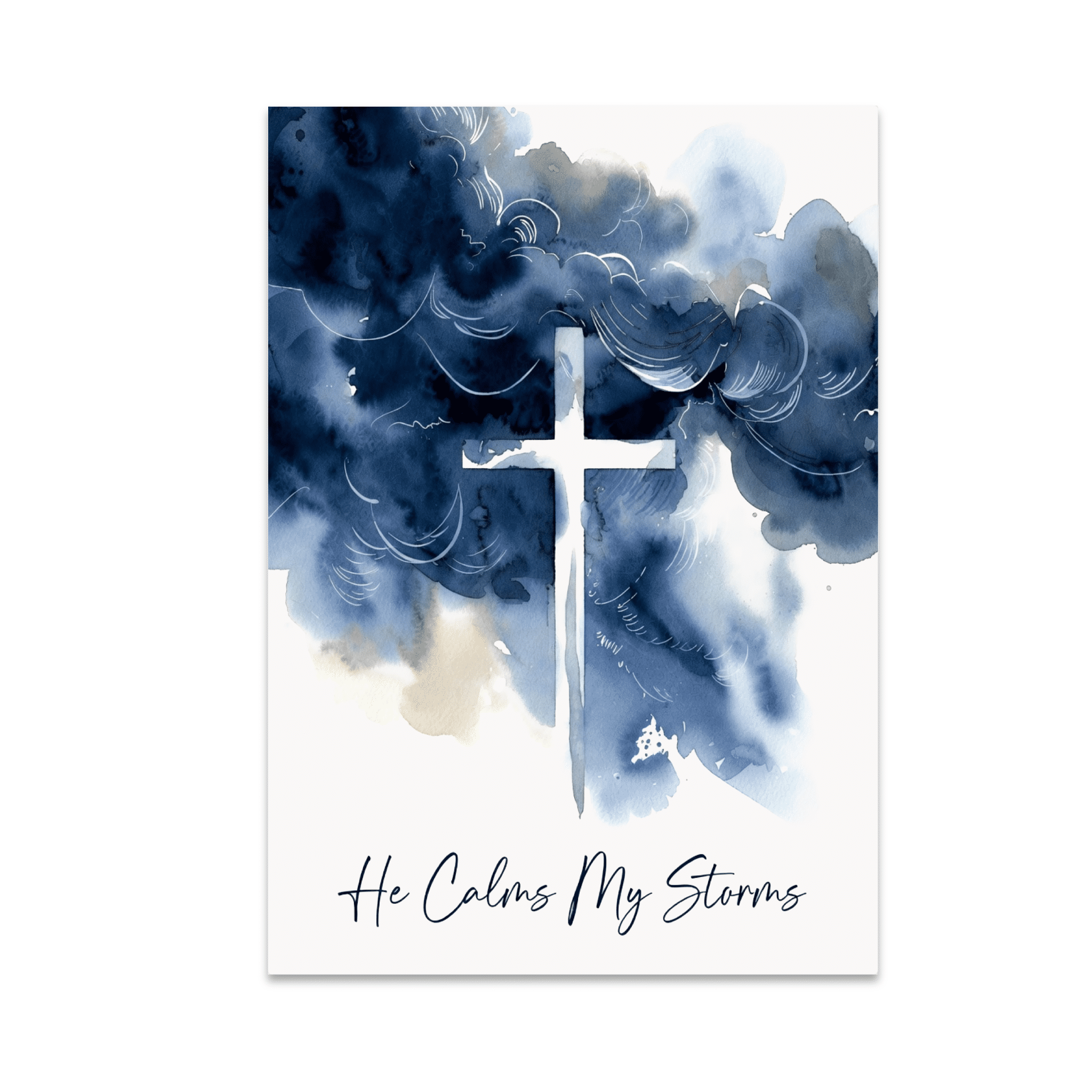 He Calms My Storms Faith Decor - Home Decor Enthusiast - 13x19 Poster ...