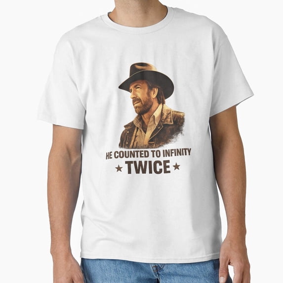 He Counted To Infinity Twice Texas Ranger Internet T-Shirt - Walmart.com