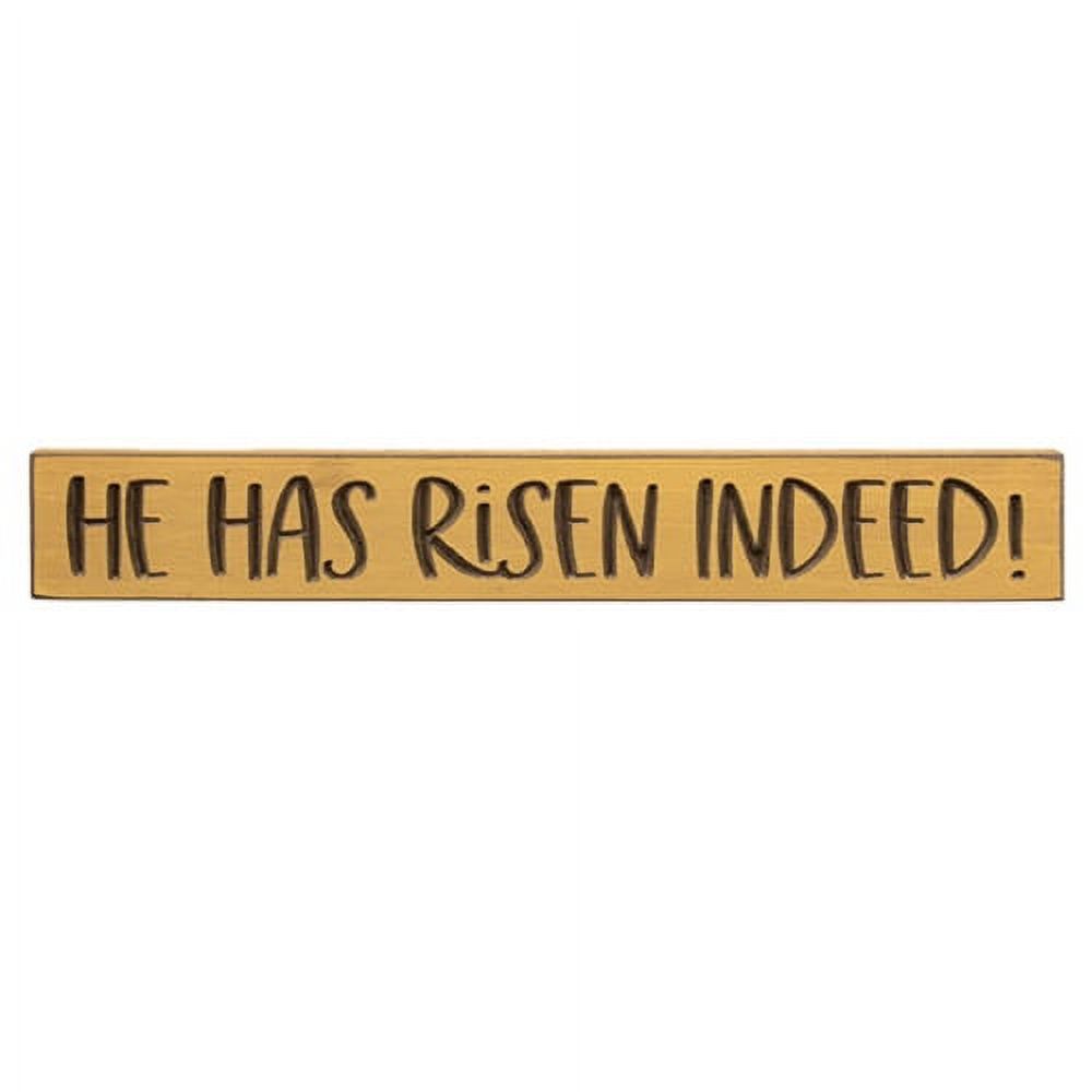 He Has Risen Indeed! Engraved Sign 24" - Walmart.com