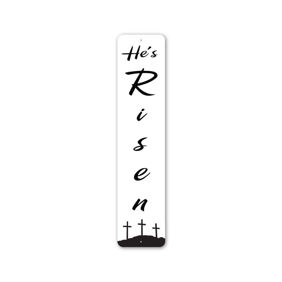 He Has Risen Metal Sign Size: 4 x 16 Inch - Walmart.com