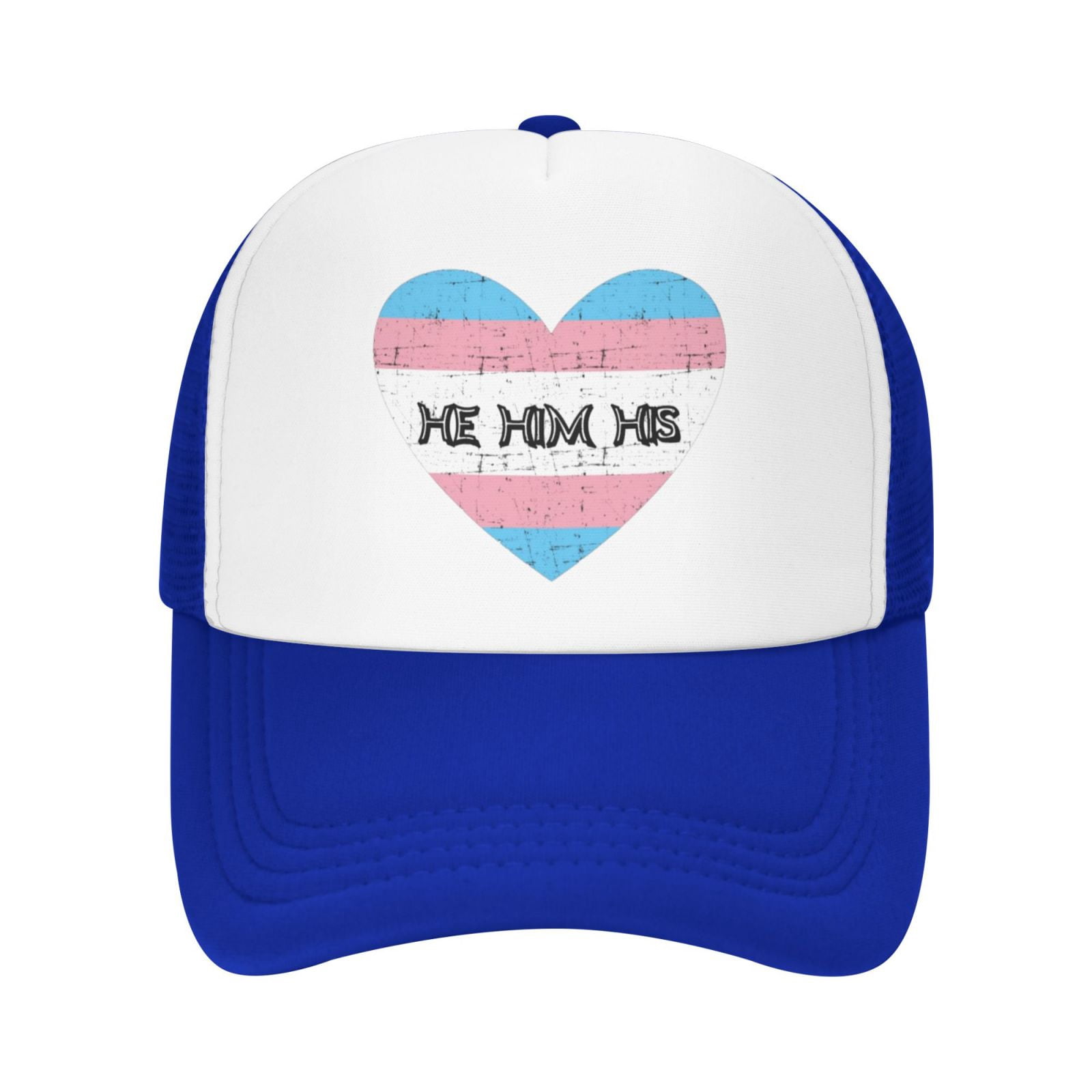 He Him His Transgender Pride Pattern Hats for Men Women Mesh Baseball ...